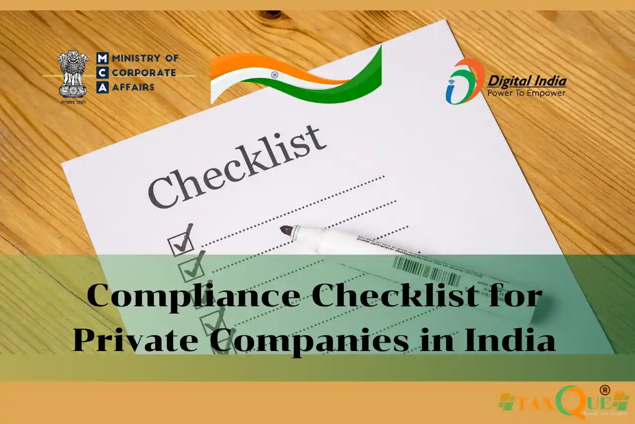 Compliance Checklist For Private Companies In India (2025)